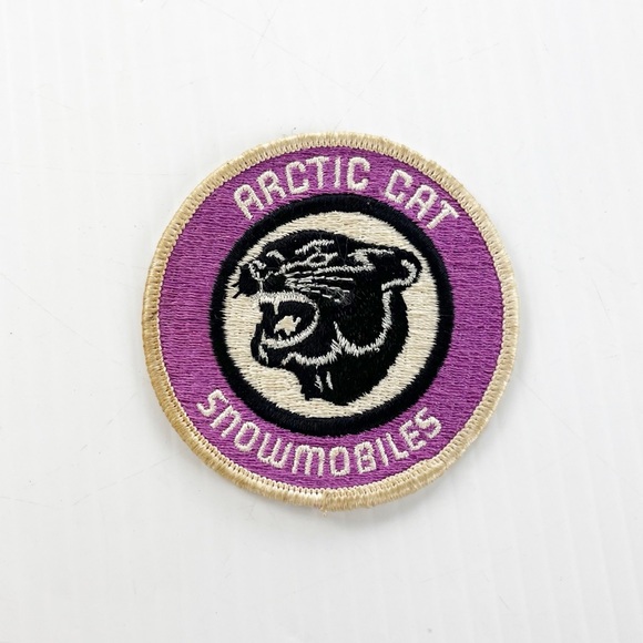 Other | Vintage Arctic Cat Snowmobiles Round Purple Patch 3 Inch | Poshmark